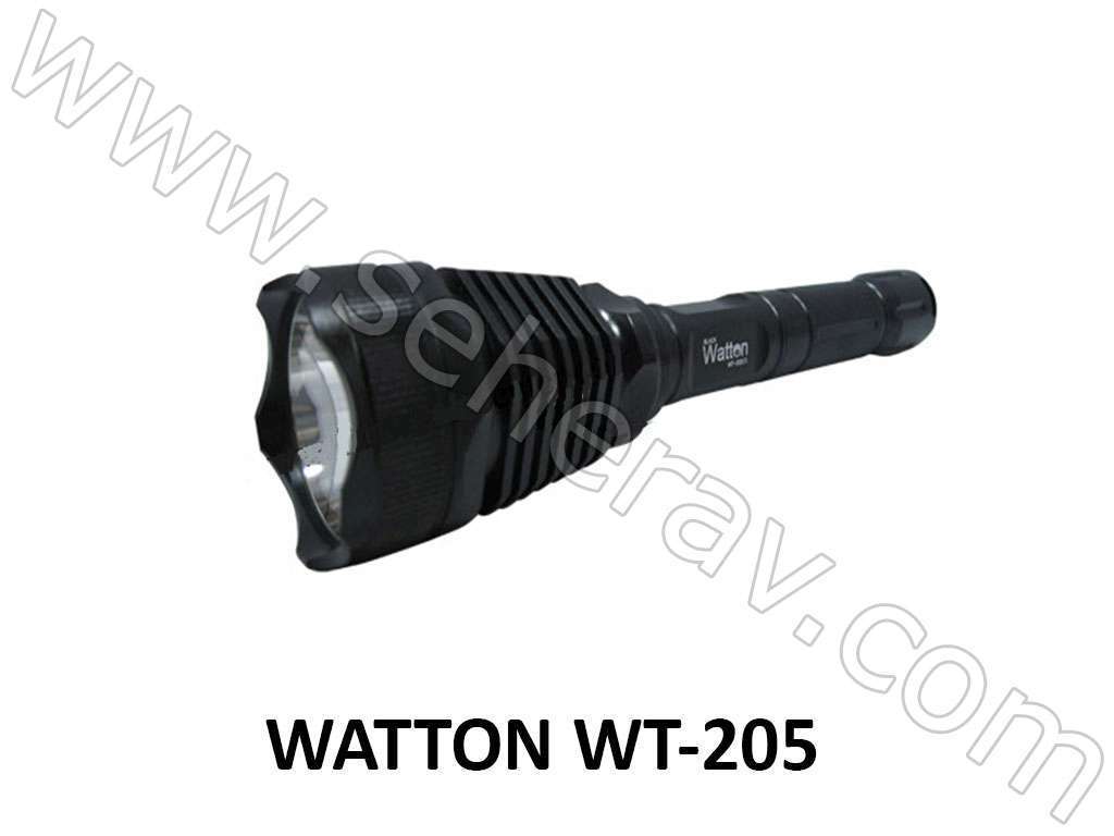 WATTON WT-205 TÜFEK APARATLI EL FENERİ BEYAZ IŞIK : Seher Av Market